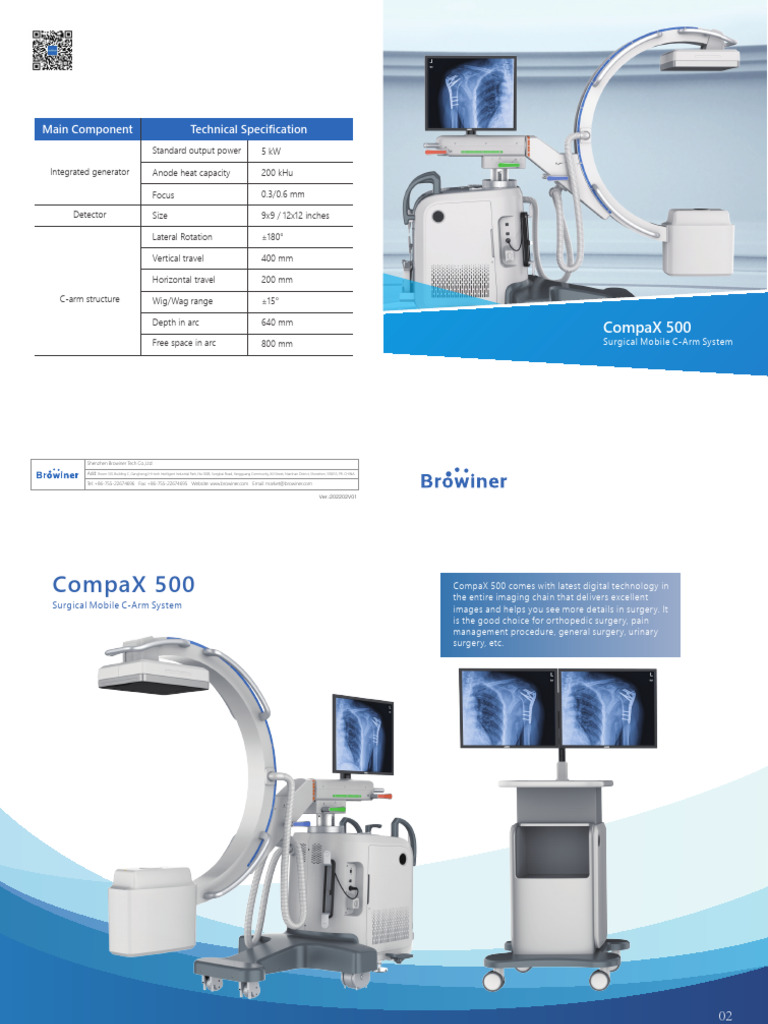 宝润CompaX 500 | PDF | Radiography | Surgery