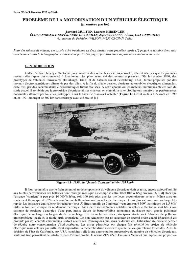 Motorisation des véhicules électriques | PDF | Champ magnétique ...