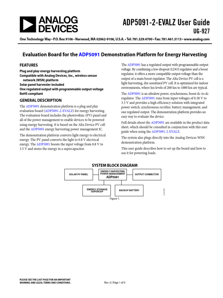 Adp5091 2 Evalz Ug 927 | PDF | Electrostatic Discharge | Photovoltaics