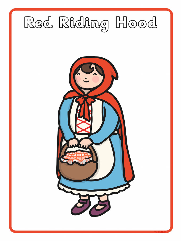 T T 12420 Little Red Riding Hood Character Describing Words Matching ...