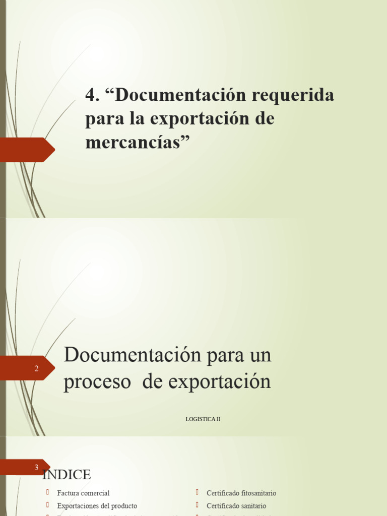 4 Doctos y Requisitos para Exp | PDF | Factura | Exportaciones