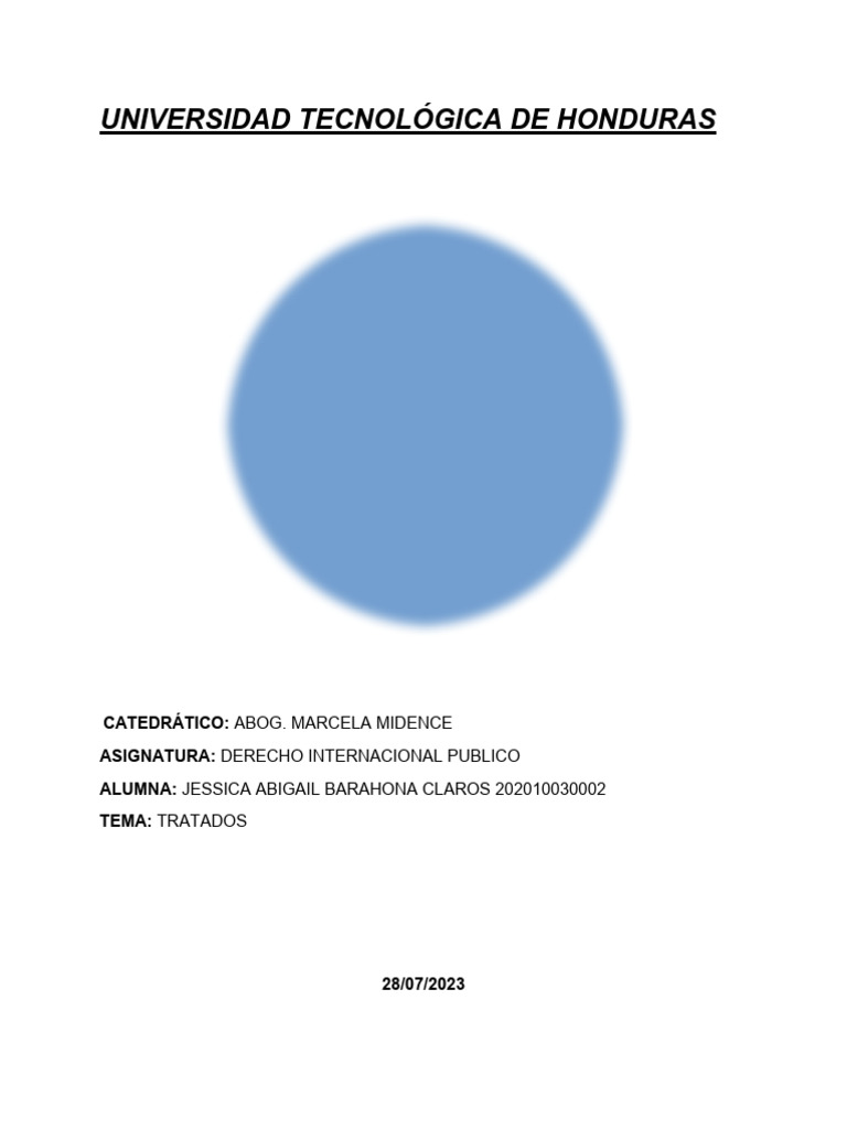 Dip Tarea Tratado | PDF | Honduras | Exportaciones