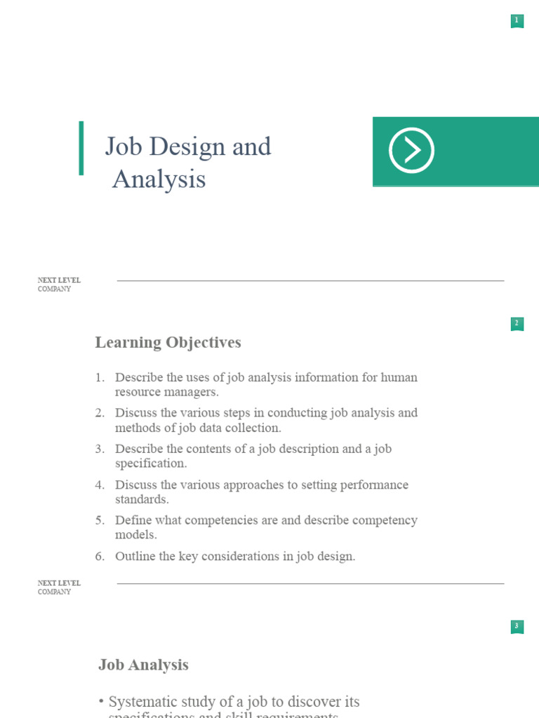 Chapter 2 - Job Analysis and Design | PDF | Competence (Human Resources) | Employment