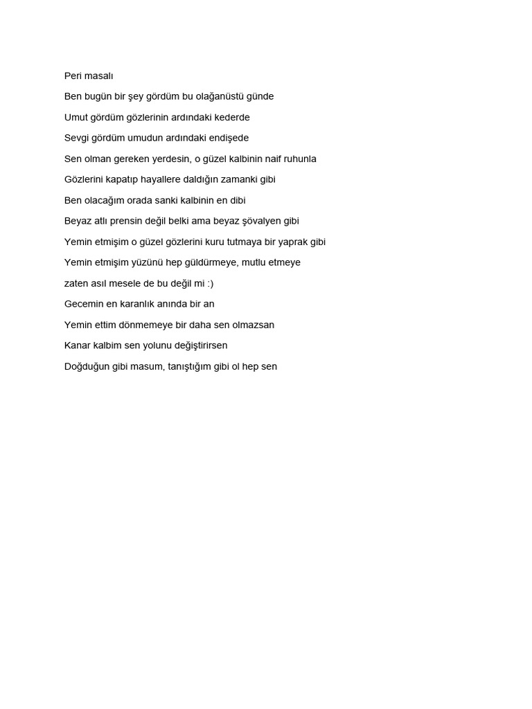 Poetry Tale Turkish | PDF