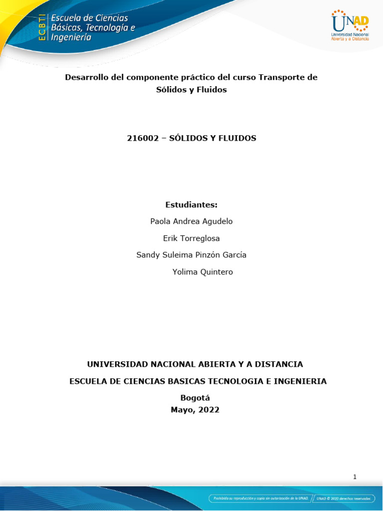 Grupo25 - Desarrollo Componente Práctico - Fase 5 | PDF | Viscosidad | Líquidos