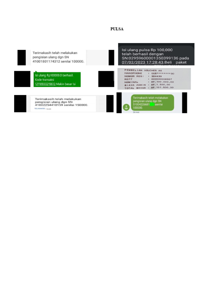 Pulsa | PDF