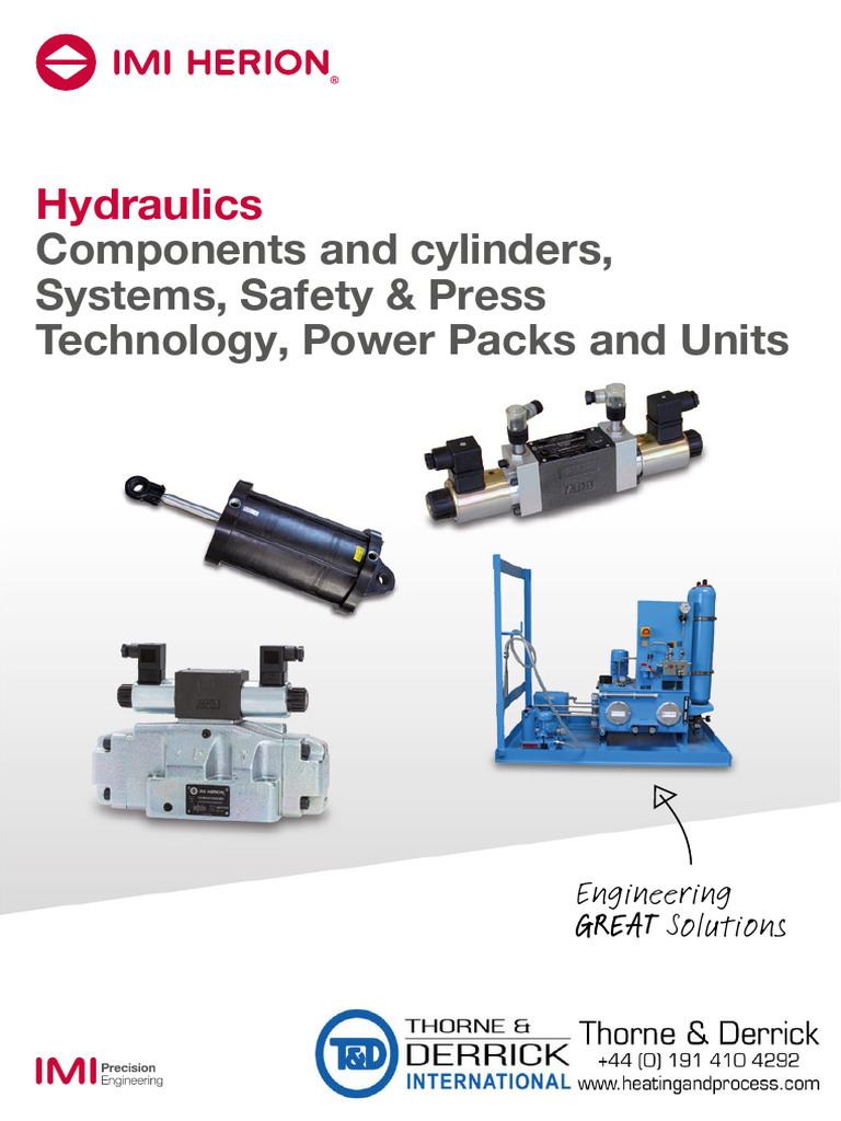 IMI Herion Hydraulic Solutions Overview | PDF | Valve | Actuator