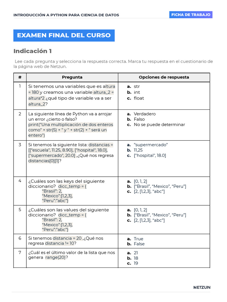Examen Introducción A Python | PDF | Python (lenguaje de programación) | Ciencias de la Computación
