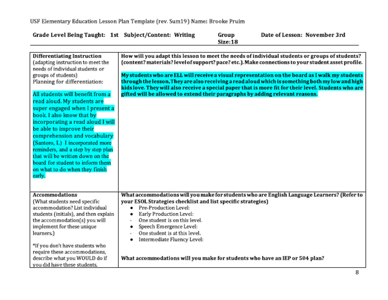 Instructions PG 8 | PDF