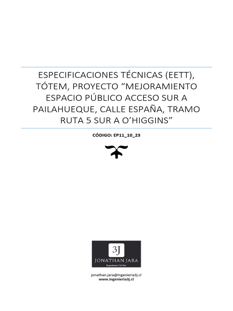 Ep11 - 10 - 23 - Eett Totem Pailahueque - (02) - F | PDF | Hormigón | Acero