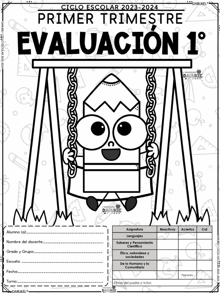 Examen Primer Trimestre Sexto Grado 2024 2025 3959