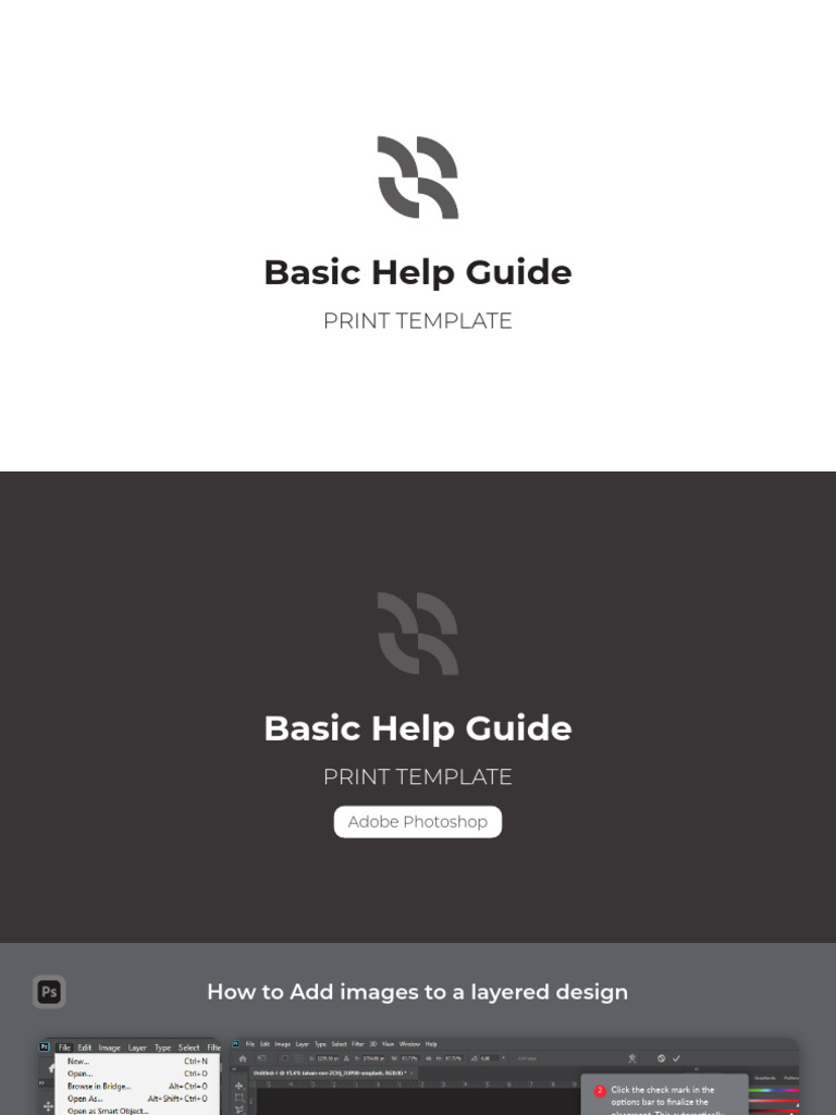 Basic Help Guide | PDF | Adobe Photoshop | Software