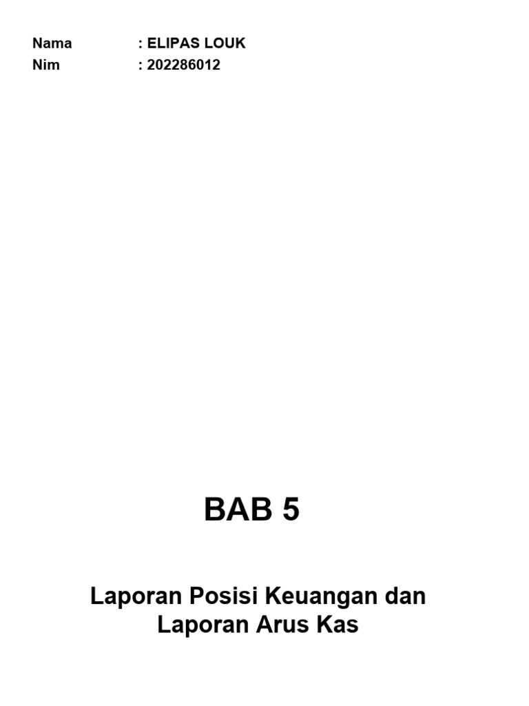 Ringkasan Bab 5 Dan Bab 6 Akm 1 | PDF