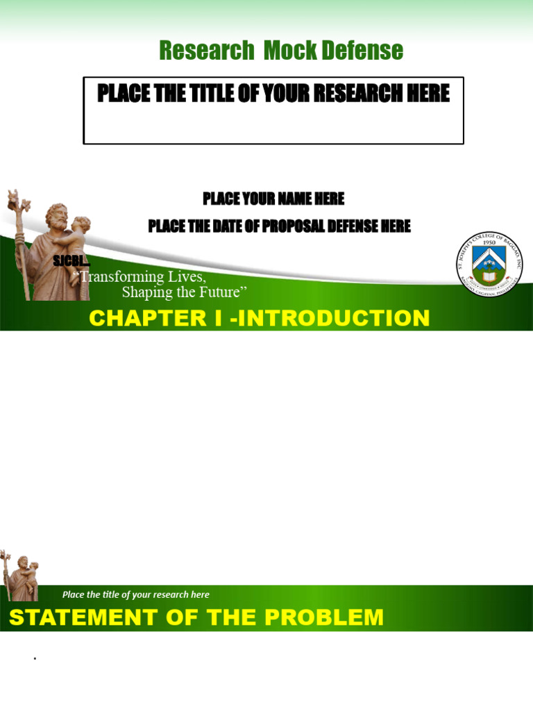 Template For Research Mock Defense STEM | PDF