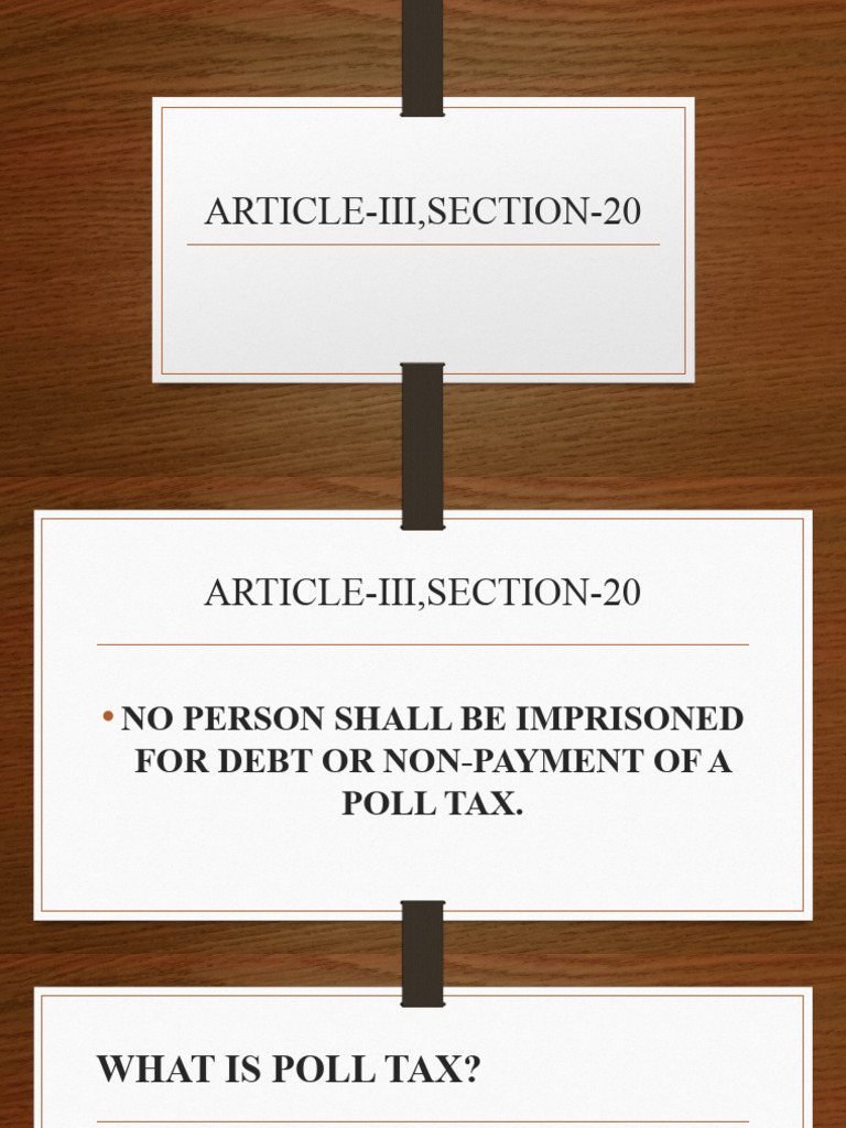 Article III, Section 20 | PDF