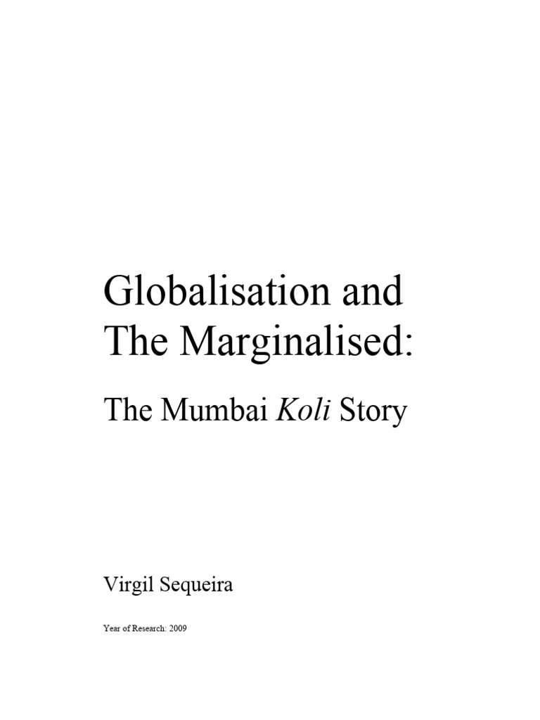 Globalisation and The Marginalised The M | PDF | Globalization | Mumbai