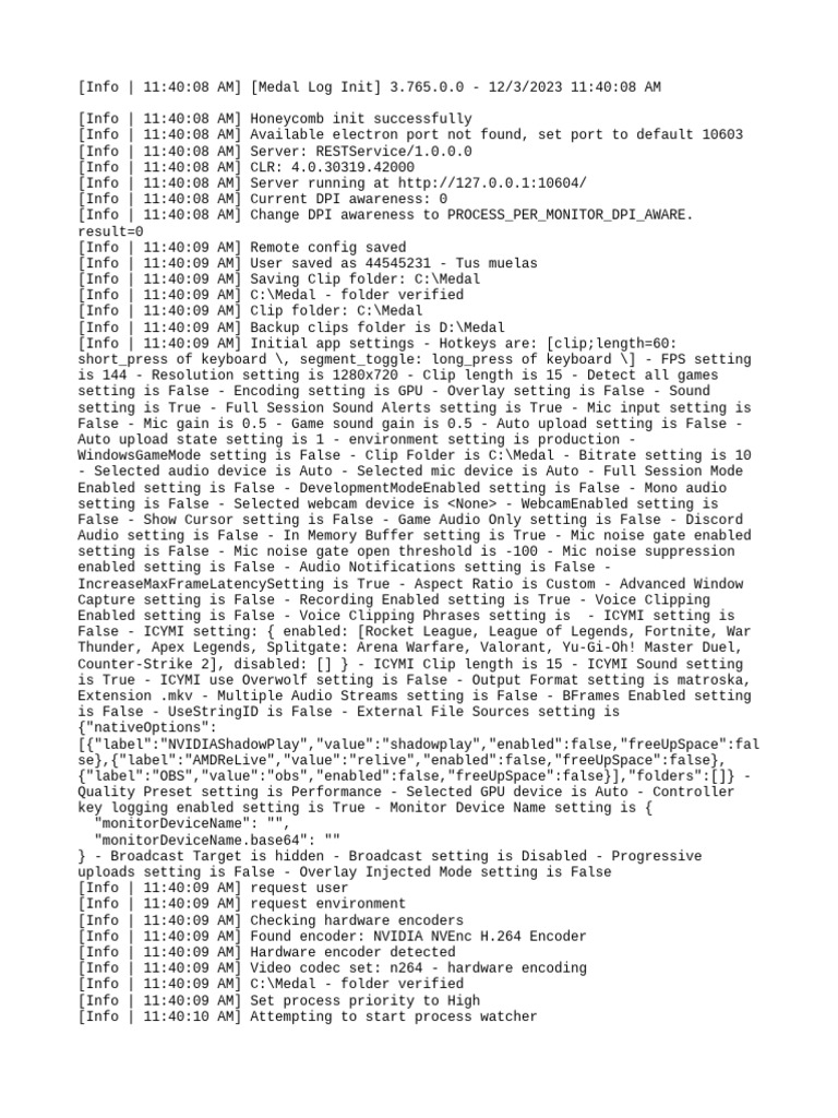 Medal Log 20231203 | PDF | Computer Science | Computer Architecture
