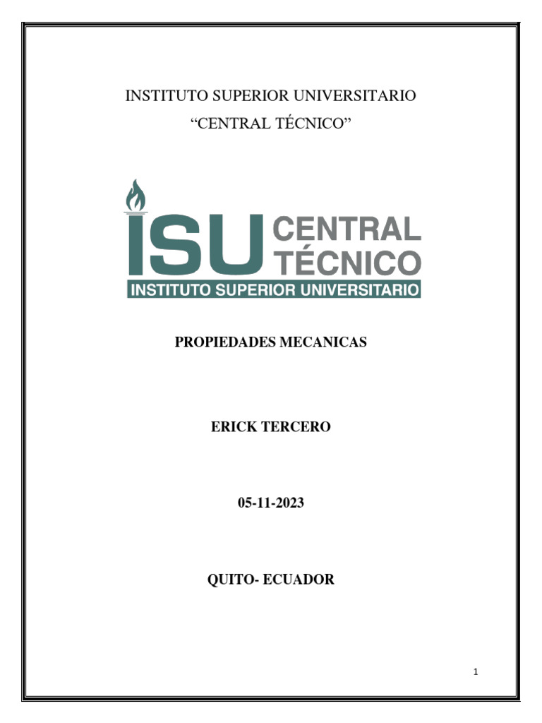Isuct Tarea 2 Tercero Erick Electrotecnia | PDF | Resistencia de materiales | Ductilidad