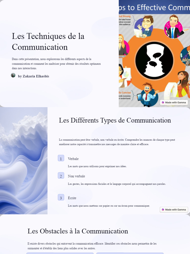 Les Techniques de La Communication | PDF | la communication | Communication non verbale