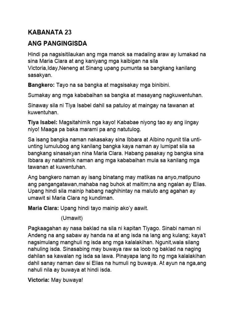 Kabanata 23 - Lingutan | PDF