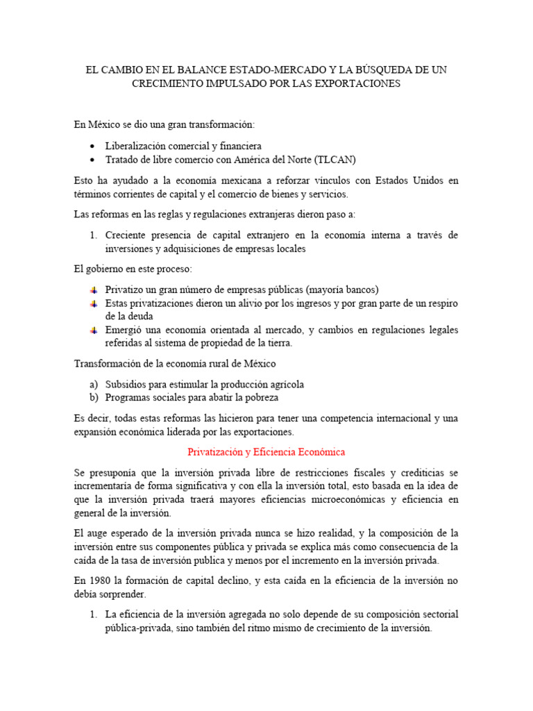 Capitulo 7 Jaime Ros | PDF | México | Exportaciones