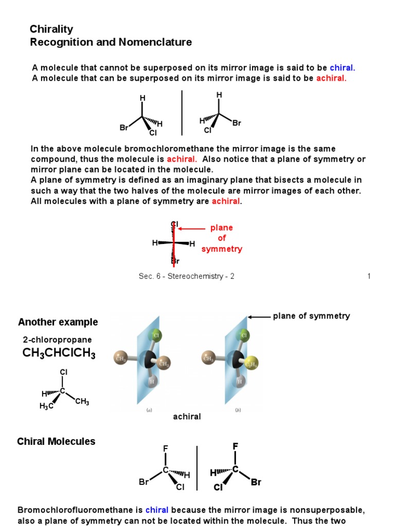 Chirality and Stereochemistry Explained | PDF | Chirality (Chemistry ...