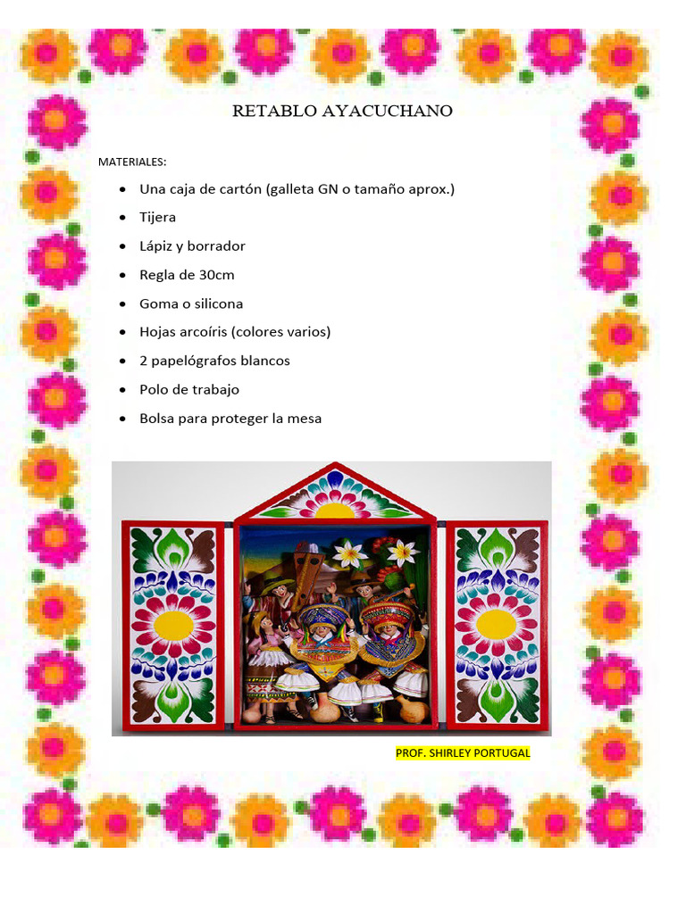 Retablo Ayacuchano Materiales | PDF