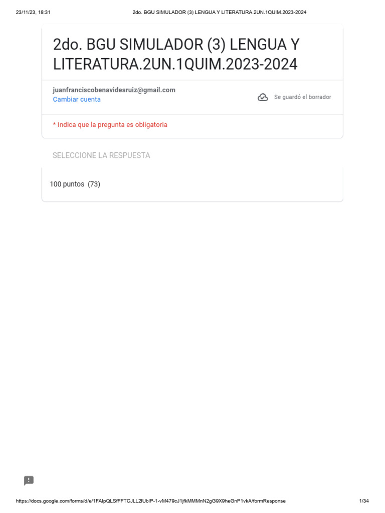 2do. BGU SIMULADOR (3) LENGUA Y LITERATURA.2UN.1QUIM.2023-2024 | PDF | Metáfora | Citación