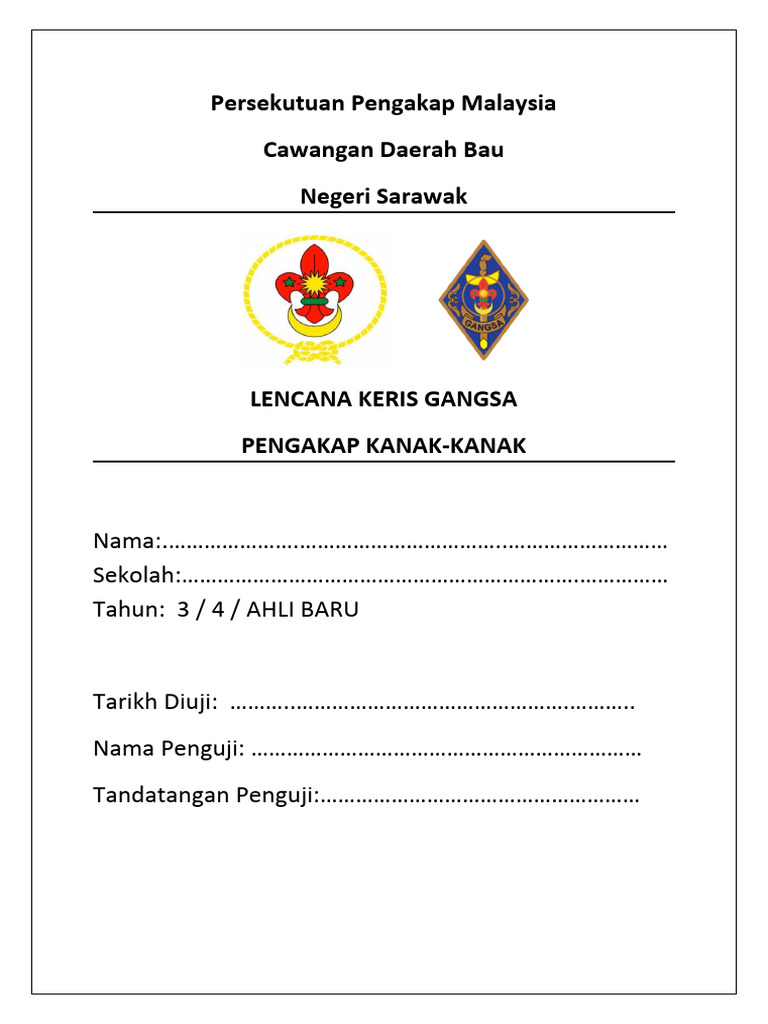 Nota Keris Gangsa | PDF