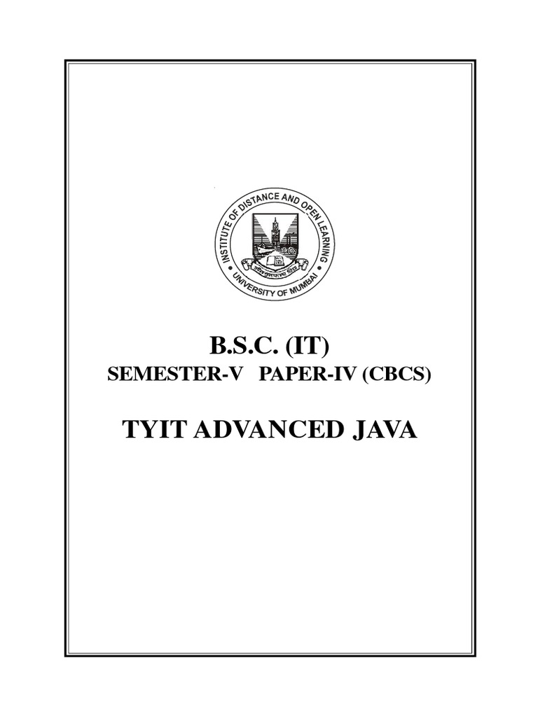 Tyit Sem V Advanced Java Old Syllabus Pdf World Wide Web Internet And Web 