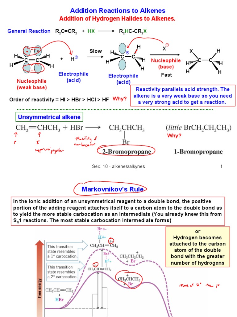 9 Alkenes Alkynes Post | PDF