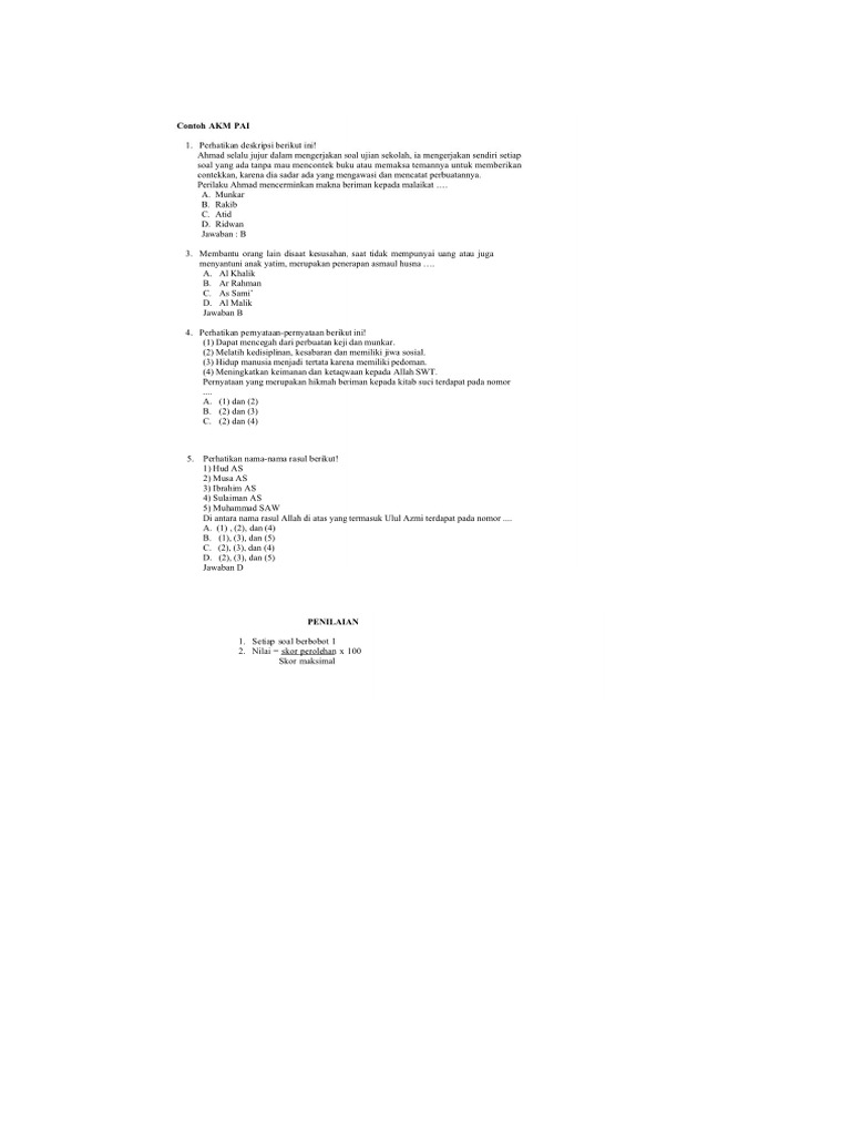 Soal Akm | PDF