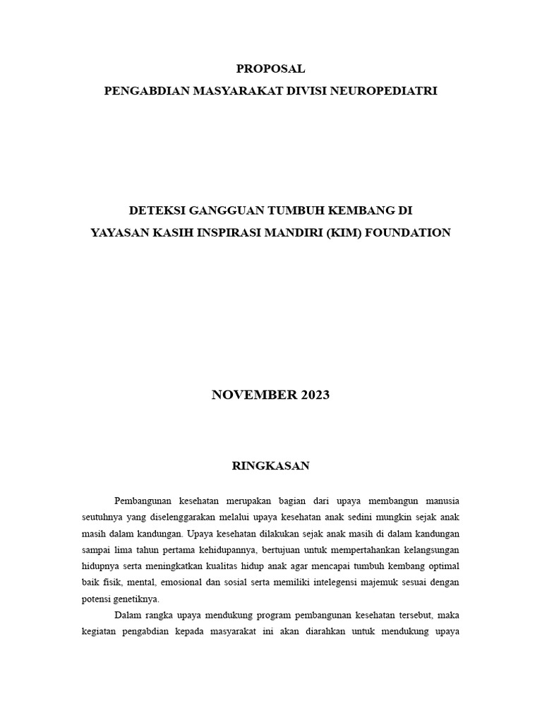 Proposal Kegiatan Pengmas Fix - X | PDF | Pengembangan Diri