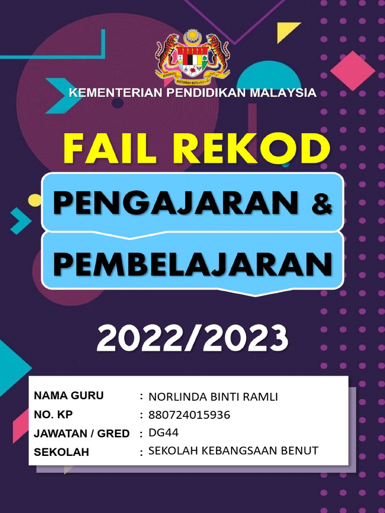 Kandungan Fail Rekod Mengajar 2022-2023-1 | PDF