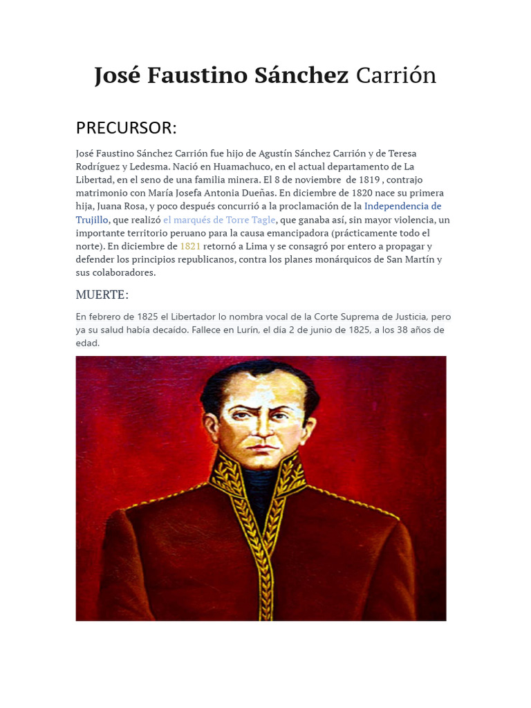 José Faustino Sánchez Carrión | PDF