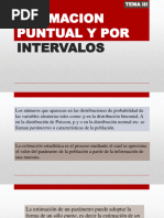 Tema 4-Estimación Puntual y Por Intervalos de Confianza | PDF | Estimador | Teoría de la estimación