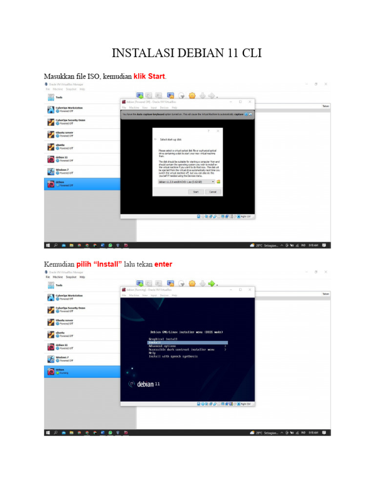 Instalasi Debian 11 CLI Lengkap | PDF | Teknologi & Rekayasa