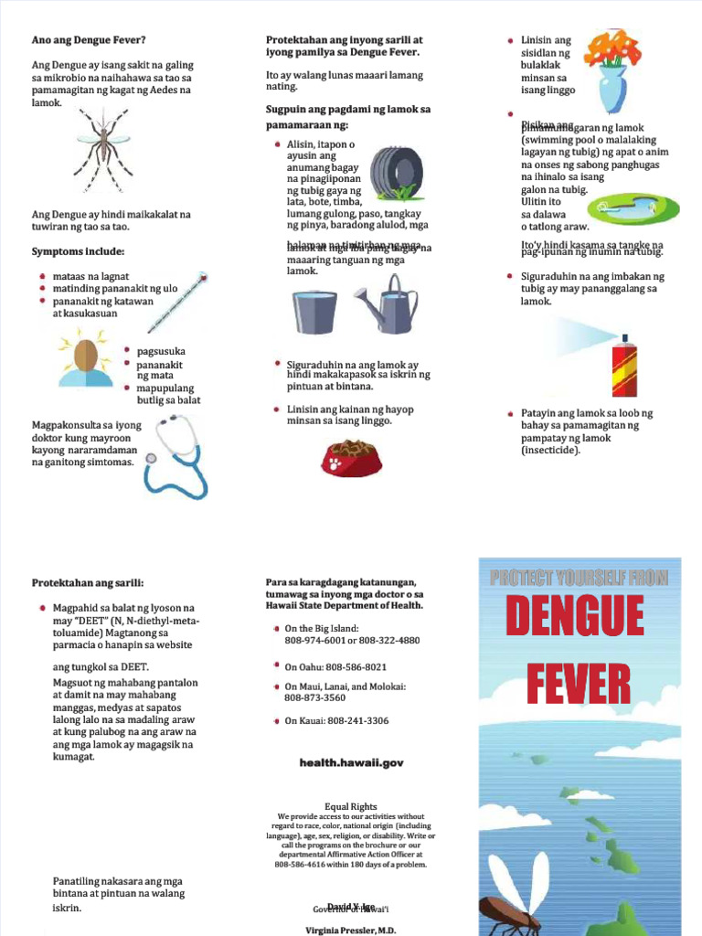 PDF Dengue Tagalog Pamphlet Hawaii Compress | PDF