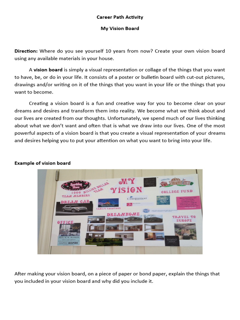 My Vision Board | PDF