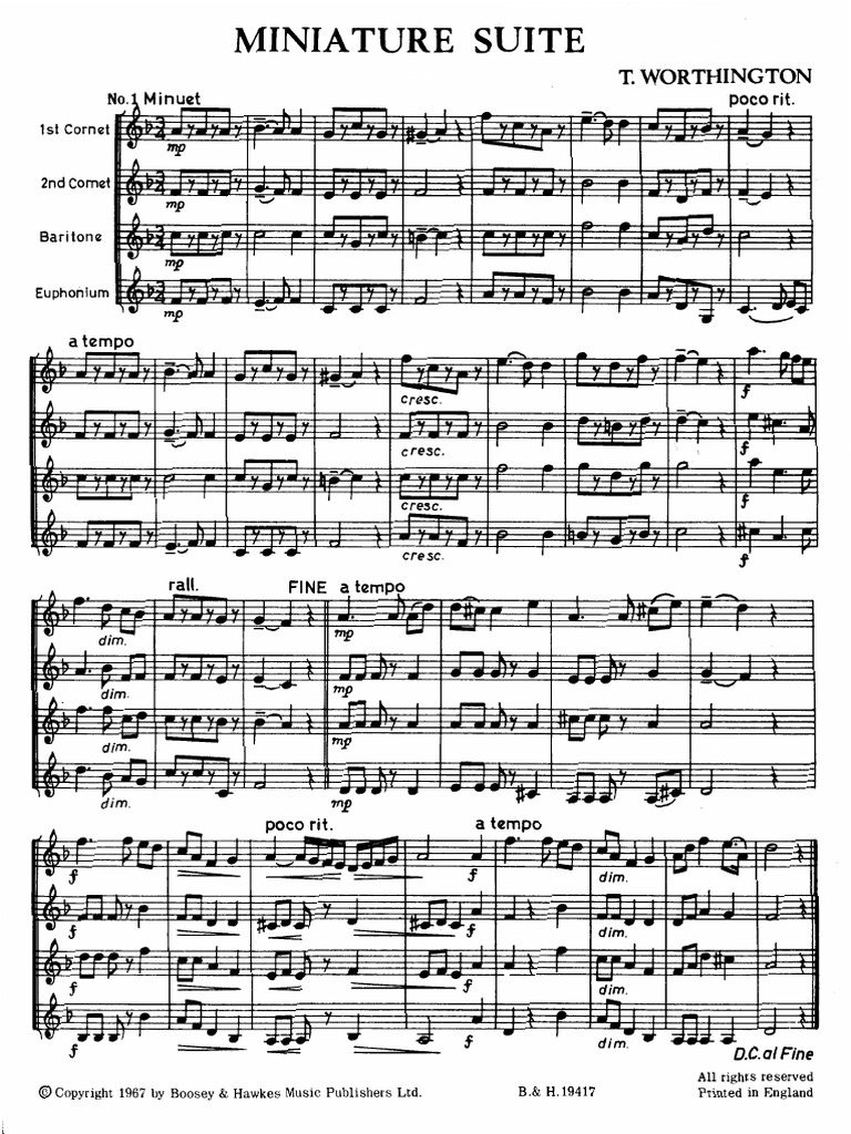 Worthington Miniature Suite-Score | PDF