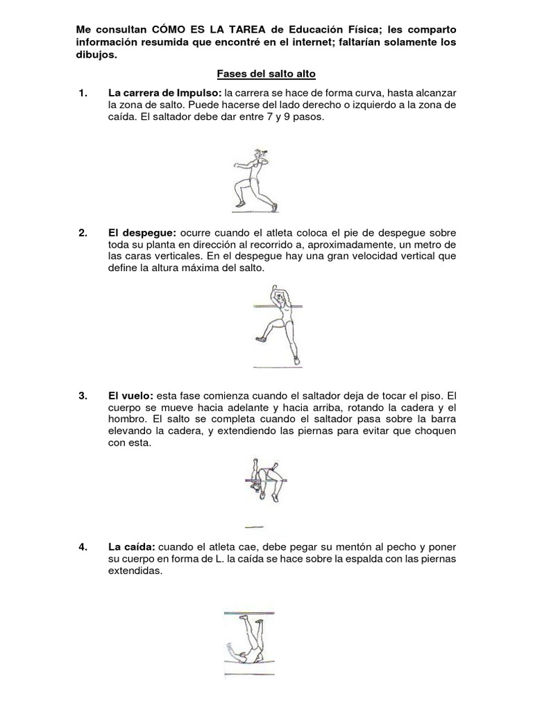 Fases Del Salto Alto | PDF