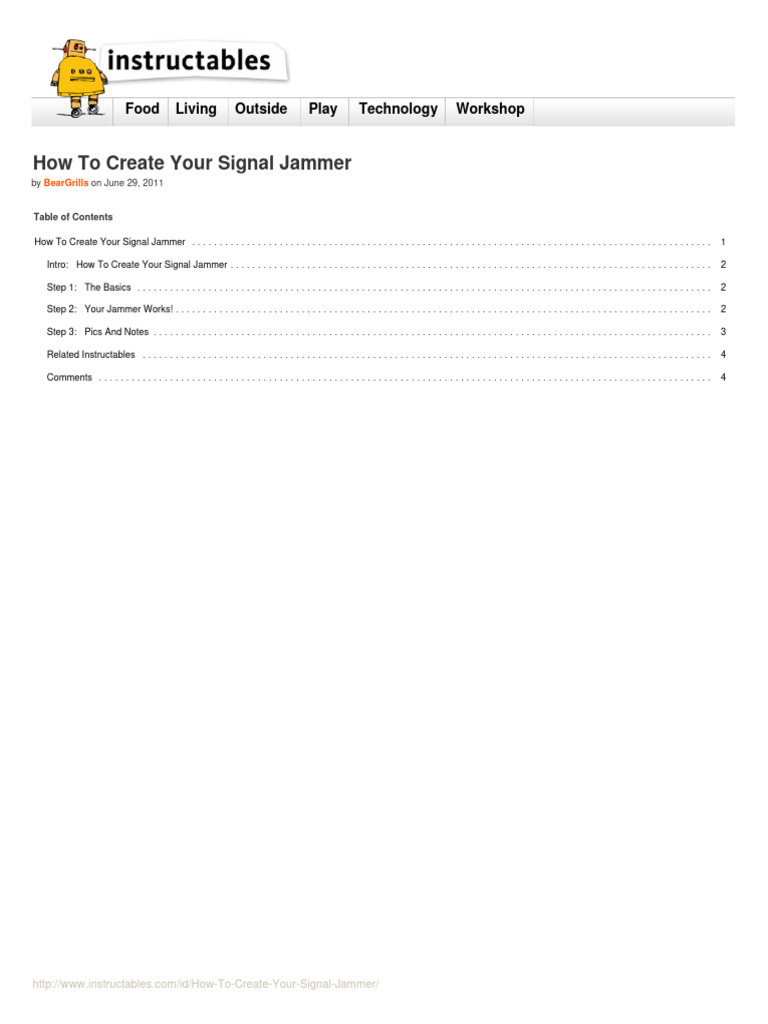 How To Create Your Signal Jammer | Download Free PDF | Electronic ...