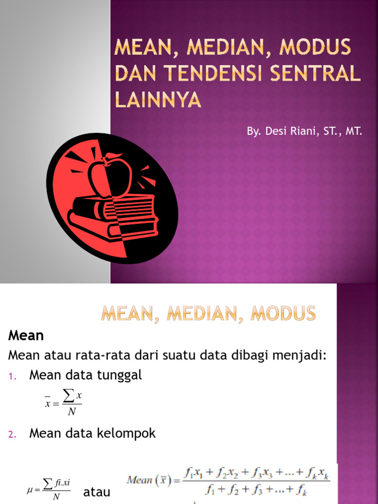 Mean, Median, Modus Dan Tendensi Sentral | PDF