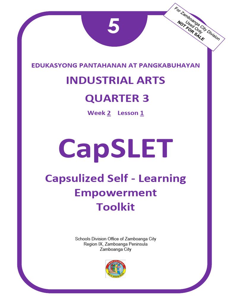 EPP 5 INDUSTRIAL ARTS Week 2 | PDF