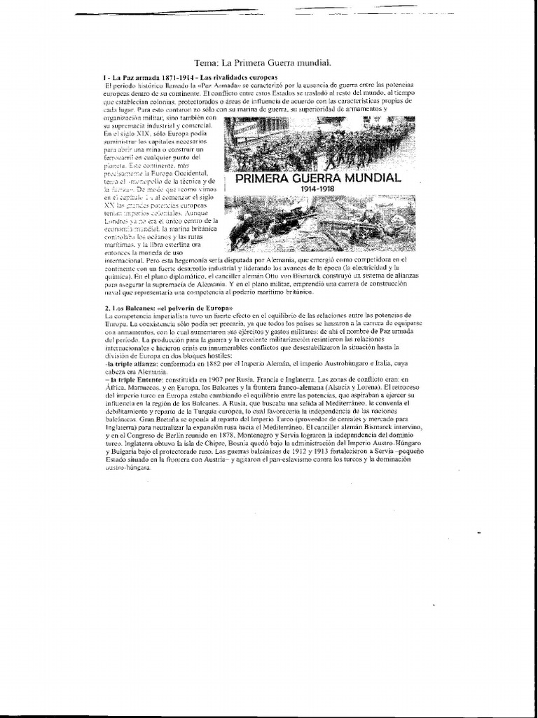 Primera Guerra Mundial | PDF