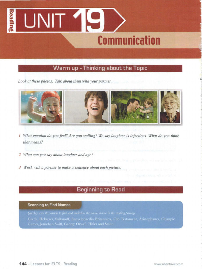 Reading 19 Full | PDF | Humour | Laughter