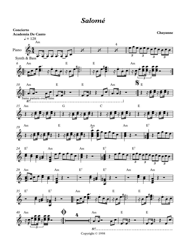 Salomé (Chayanne) | PDF