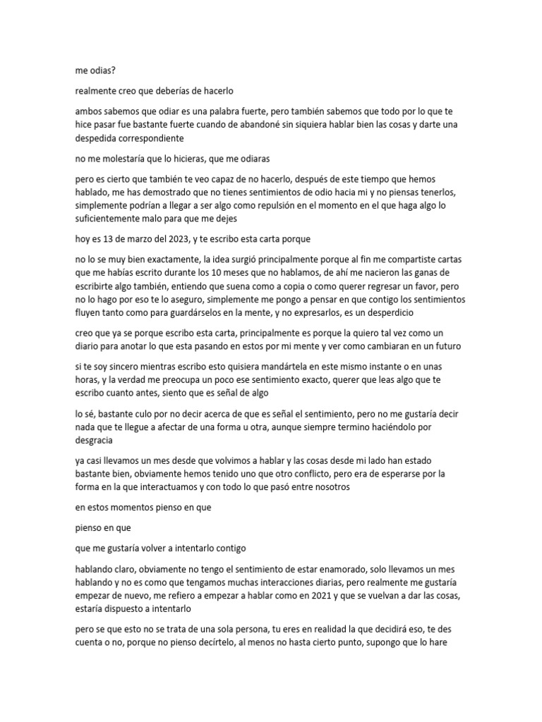 Me Odias | PDF