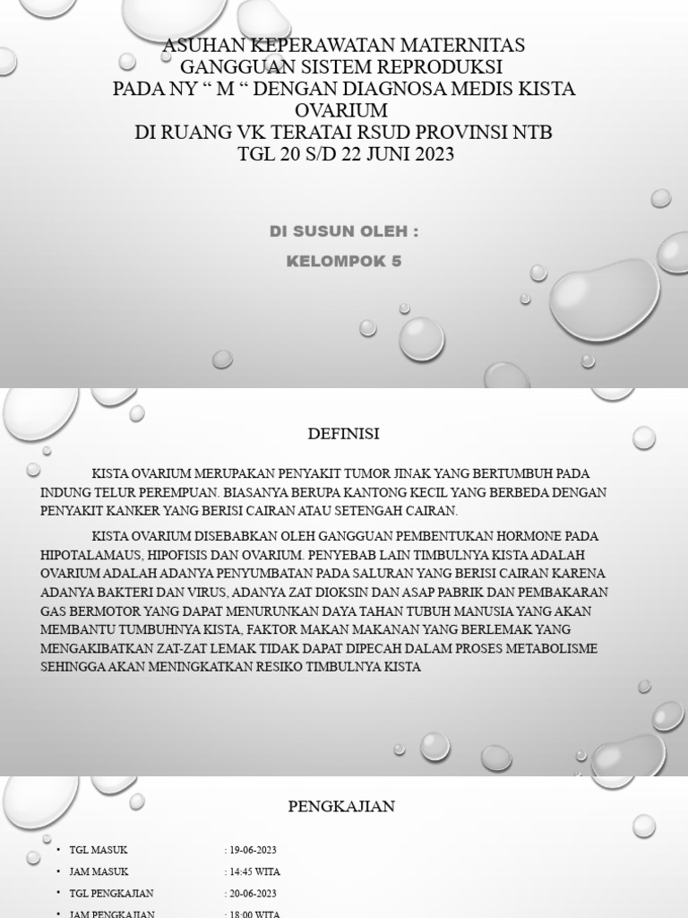 Asuhan Keperawatan Maternitas Gangguan Sistem Reproduksi | PDF | Kesehatan Holistik