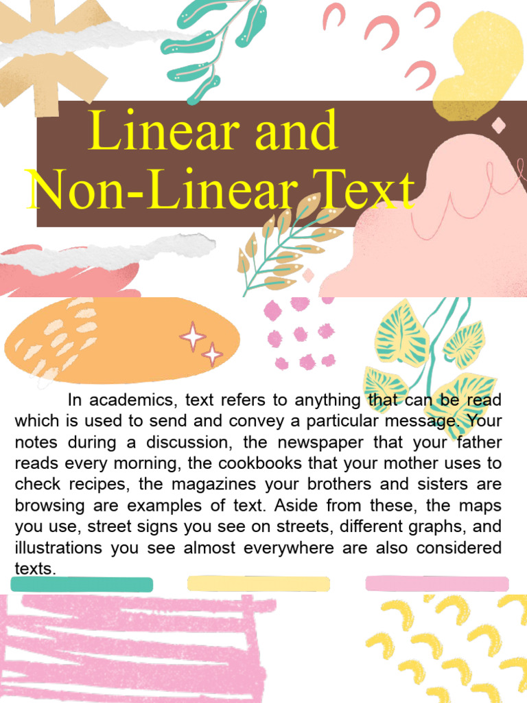 Linear And Non Linear Text PDF Nonlinear System Pie Chart